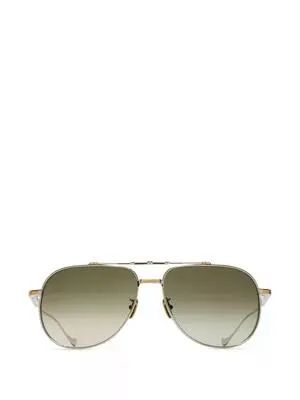 CUTLER & GROSS Sloane Pilot-frame Sunglasses - Silver