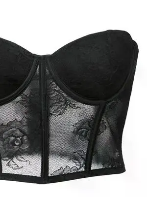 FLEUR DU MAL Lace Bustier Top