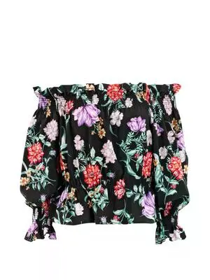 CHRISTY LYNN Vienna Floral Blouse - Black