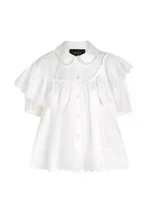 Simone Rocha Ruffled Shirt - White
