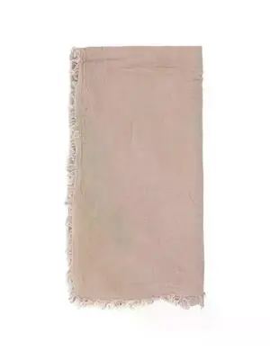 GOIA Printed Fringed Scarf - Neutrals