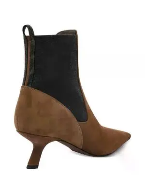 Brunello Cucinelli Pull-tab Suede Boots