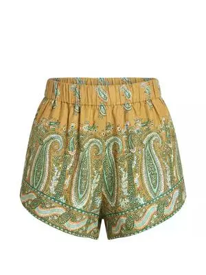 BOTEH Paisley-print Shorts - Green