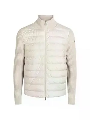 Moncler Ribbed Padded Jacket - Neutrals
