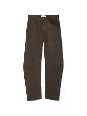 NILI LOTAN Patch Pocket Trousers - Brown