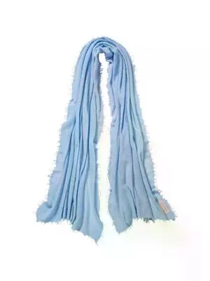 HIMALAYA CLOTHING Fringed-edges Scarf - Blue