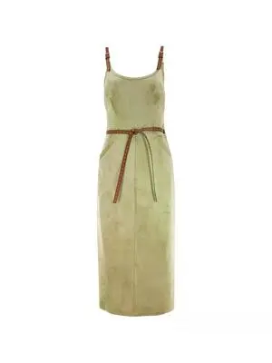 Alexis Melinda Suede Dress - Green