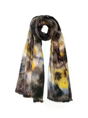 GOIA Printed Scarf - Brown