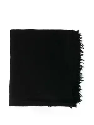 GOIA Fringed Scarf - Black