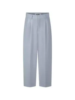 ROSSI Noa Pleats Cropped Trousers - Blue