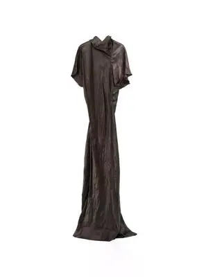 Rick Owens Draped Design Dress - Brown