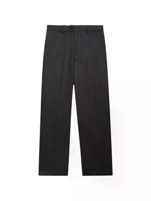 MSGM Wide-leg Tailored Trousers - Grey