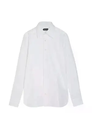 TOM FORD Optical Plain Button-up Shirt - White
