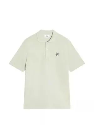 Maison Kitsuné Fox-motif Polo Shirt - Neutrals