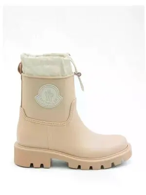 Moncler Drawstring-closure Logo-patch Boots - Neutrals
