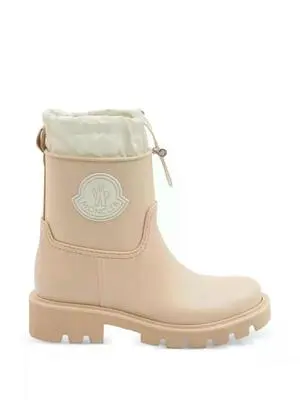 Moncler Drawstring-closure Logo-patch Boots - Neutrals