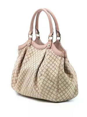 Gucci Medium Diamante Canvas Sukey Tote Bag - Brown