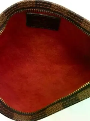 LOUIS VUITTON 1998 Damier Ebene Marais Bucket Pouch