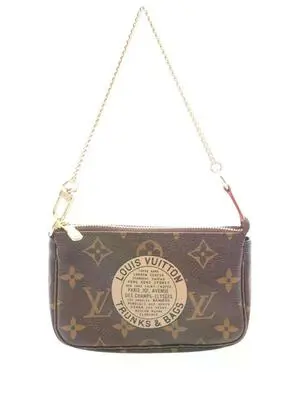 LOUIS VUITTON 2008 Monogram Trunks & Bags Mini Pochette Accessoires Handbag - Brown