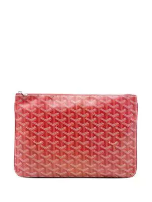 Goyard 2017 Ine Senat Mm Clutch Bag - Red