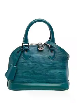LOUIS VUITTON 2012 Epi Alma Bb Satchel - Blue