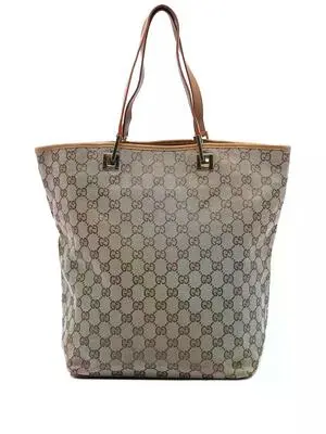 Gucci 2000-2015 Gg Canvas Tote Bag - Brown