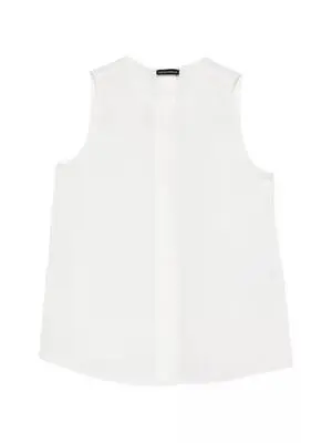 Emporio Armani Sleeveless Blouse - White