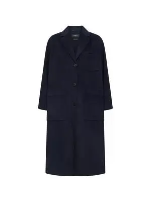 Max Mara Single-breasted Coat - Blue