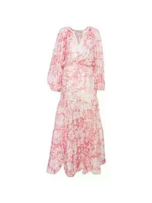 ERMANNO FIRENZE Floral-print Maxi Dress - Pink