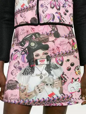 The Artistylist Printed Mini Skirt