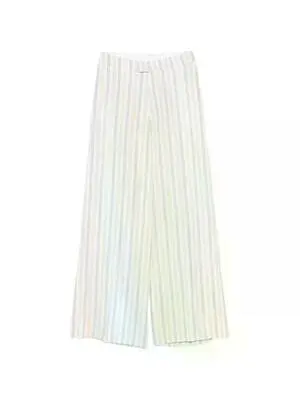 BERWICH Striped Wide Leg Trousers - Neutrals