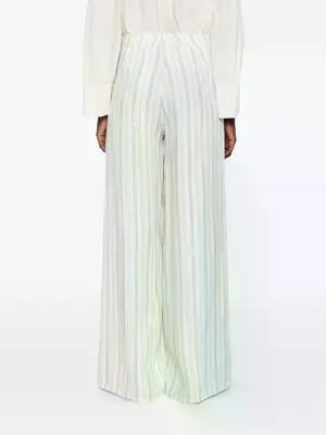BERWICH Striped Wide Leg Trousers - Neutrals