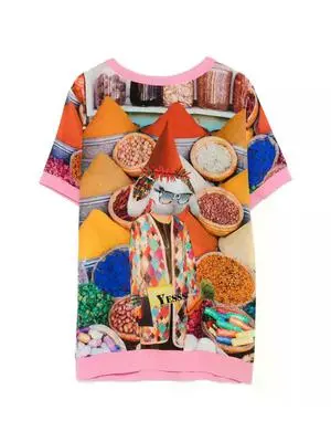 THE ARTISTYLIST Spices Round-neck Printed T-shirt - Orange