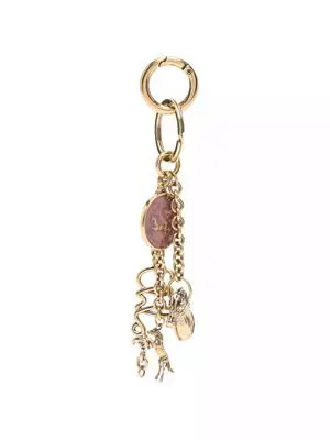 Chloé Chain-detial Horse Keyring - Gold