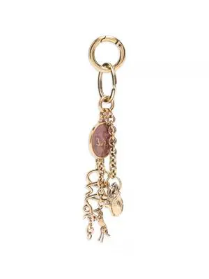 Chloé Chain-detial Horse Keyring - Gold