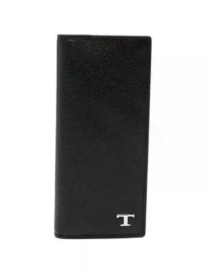 TOD'S Logo-detail Leather Wallet - Black