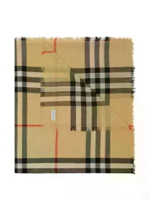 Burberry Check Wool Scarf