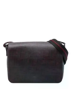 Fendi Zucca Spalmati Flap Crossbody Bag