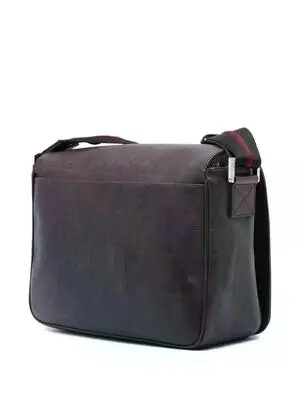Fendi Zucca Spalmati Flap Crossbody Bag
