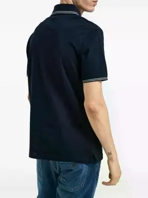 Emporio Armani Striped-collar Polo Shirt