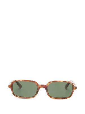 Chloé Tortoise Rectangle Sunglasses - Brown