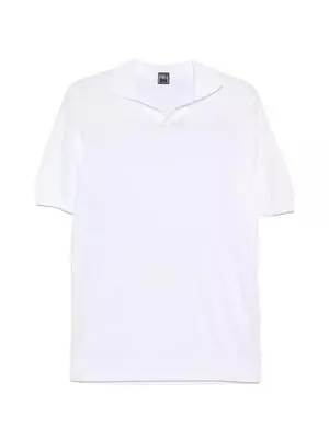 Fedeli Polo-collar T-shirt - White