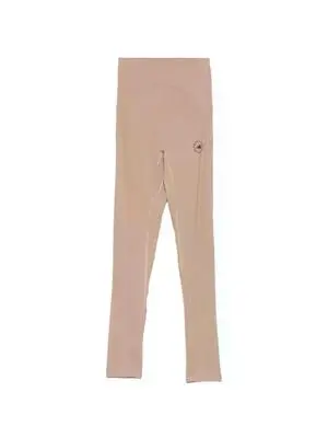 Adidas By Stella McCartney High-waisted Performance Trousers - Neutrals