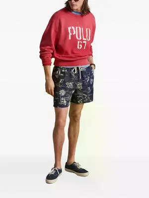 Polo Ralph Lauren Graphic Print Swim Shorts - Blue