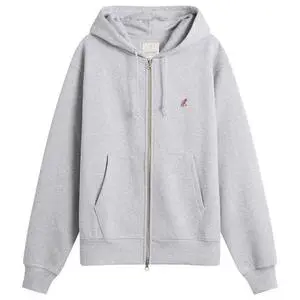 Gramicci One Point Zip Hoodie - Heather Grey