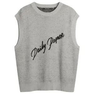 DAILY PAPER Script Logo Knit Vest