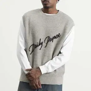 DAILY PAPER Script Logo Knit Vest