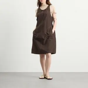 Gramicci Nylon Midi Dress - Chocolate
