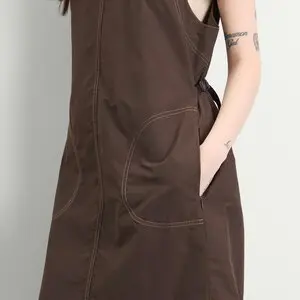 Gramicci Nylon Midi Dress - Chocolate