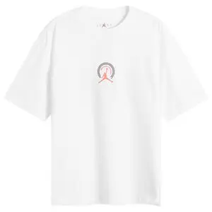 JORDAN Crew T-shirt - White/infrared